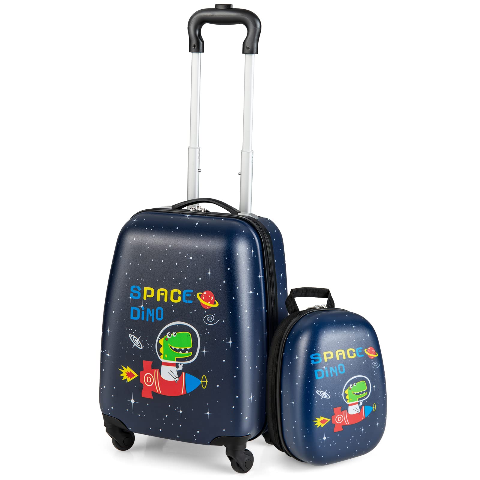 DREAMADE 2tlg. Kinderkoffer mit Rucksack, 16” + 12” Kinderkoffer Set ...