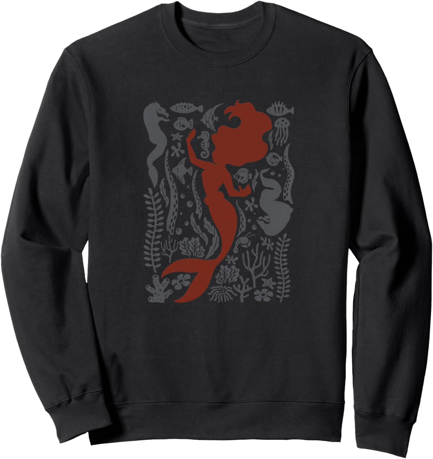 Disney Little Mermaid Ariel Silhouette Symbols Sweatshirt – techstudio.ch