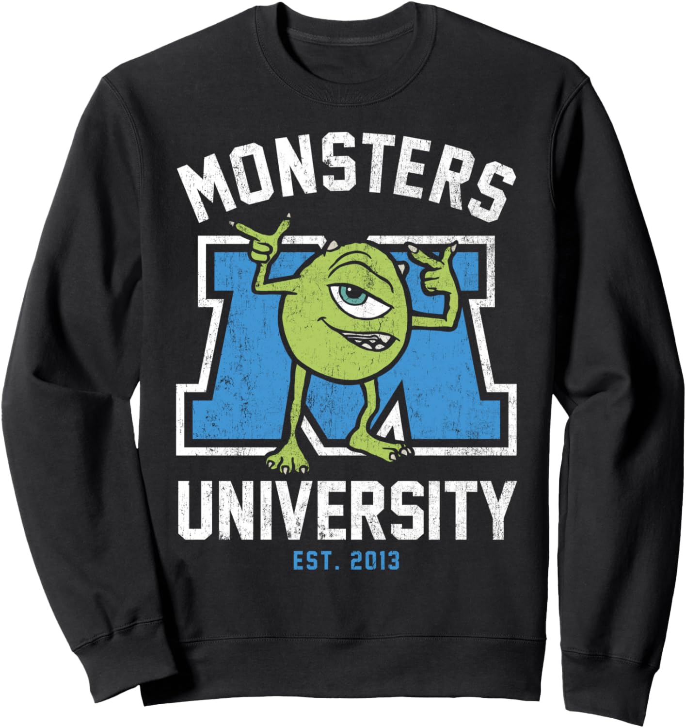 Disney Pixar Monsters University Mike University Logo Sweatshirt ...