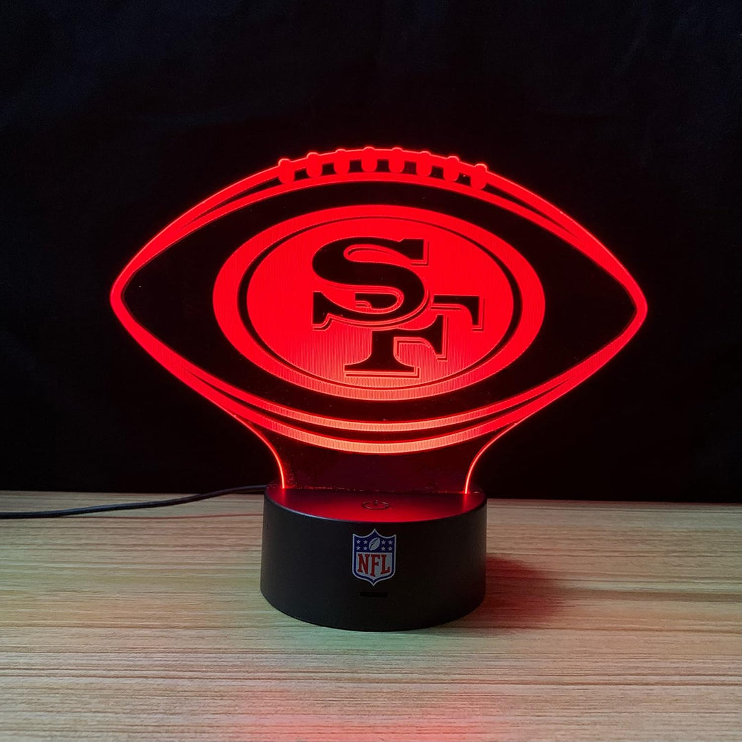 San Francisco 49ers NFL LED Lampe Licht Logo, Wechselmodus mit 6 unter ...