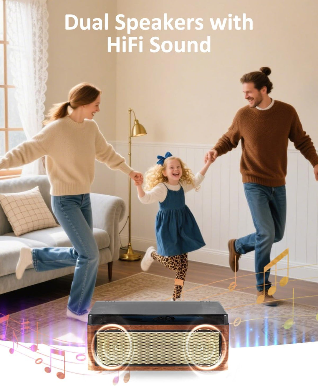 G Keni CD Player Bluetooth 5.0 mit Radio & AUX - Tragbarer Stereo CD-S ...