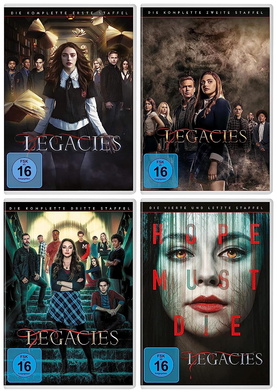 Legacies - Die kompletten Staffeln 1-4 im Set (12 DVDs), DVD ...